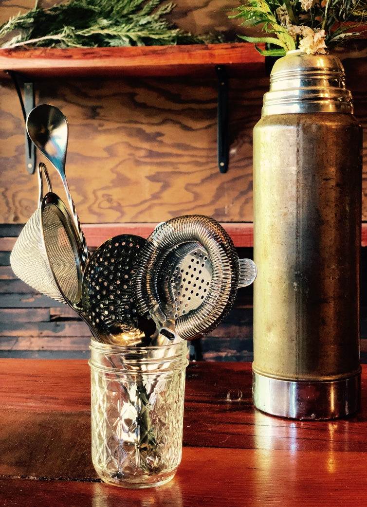 Cocktail Strainer Set with Hawthorne, Julep, Fine-Mesh Strainer and ...